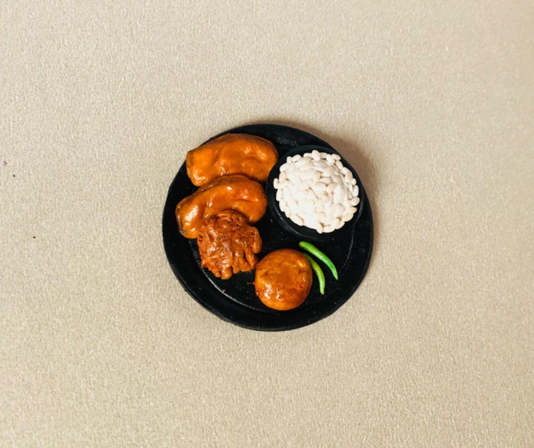 Indian Food Miniature Fridge Magnet, Dollhouse Food, Miniature ...