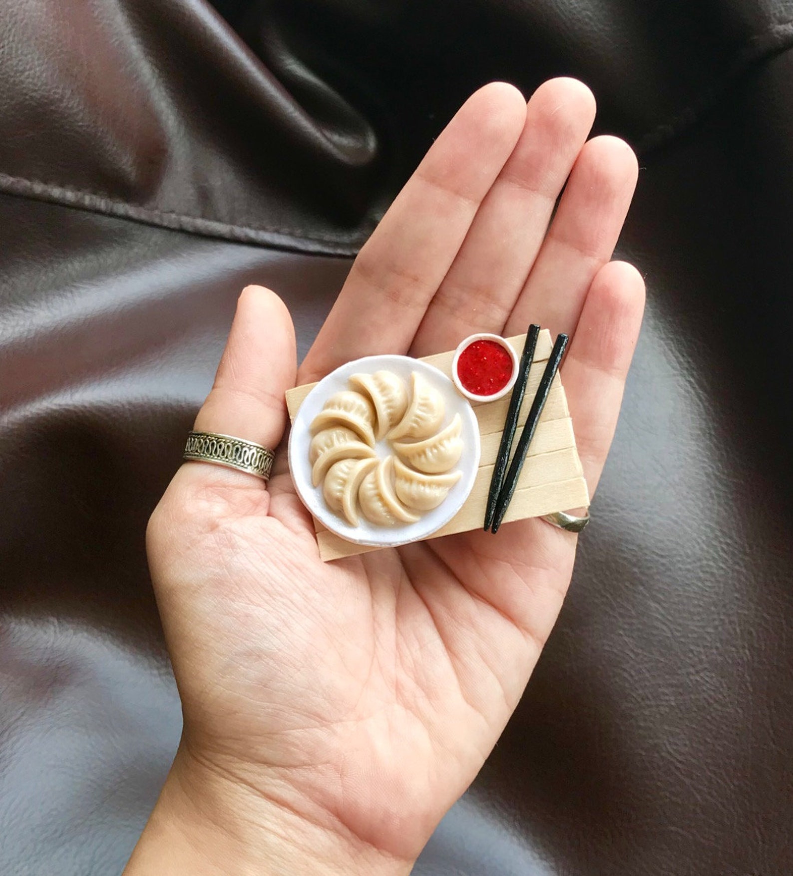 Handmade Miniature Momos Magnet, Polymer Clay Food Magnet - Etsy
