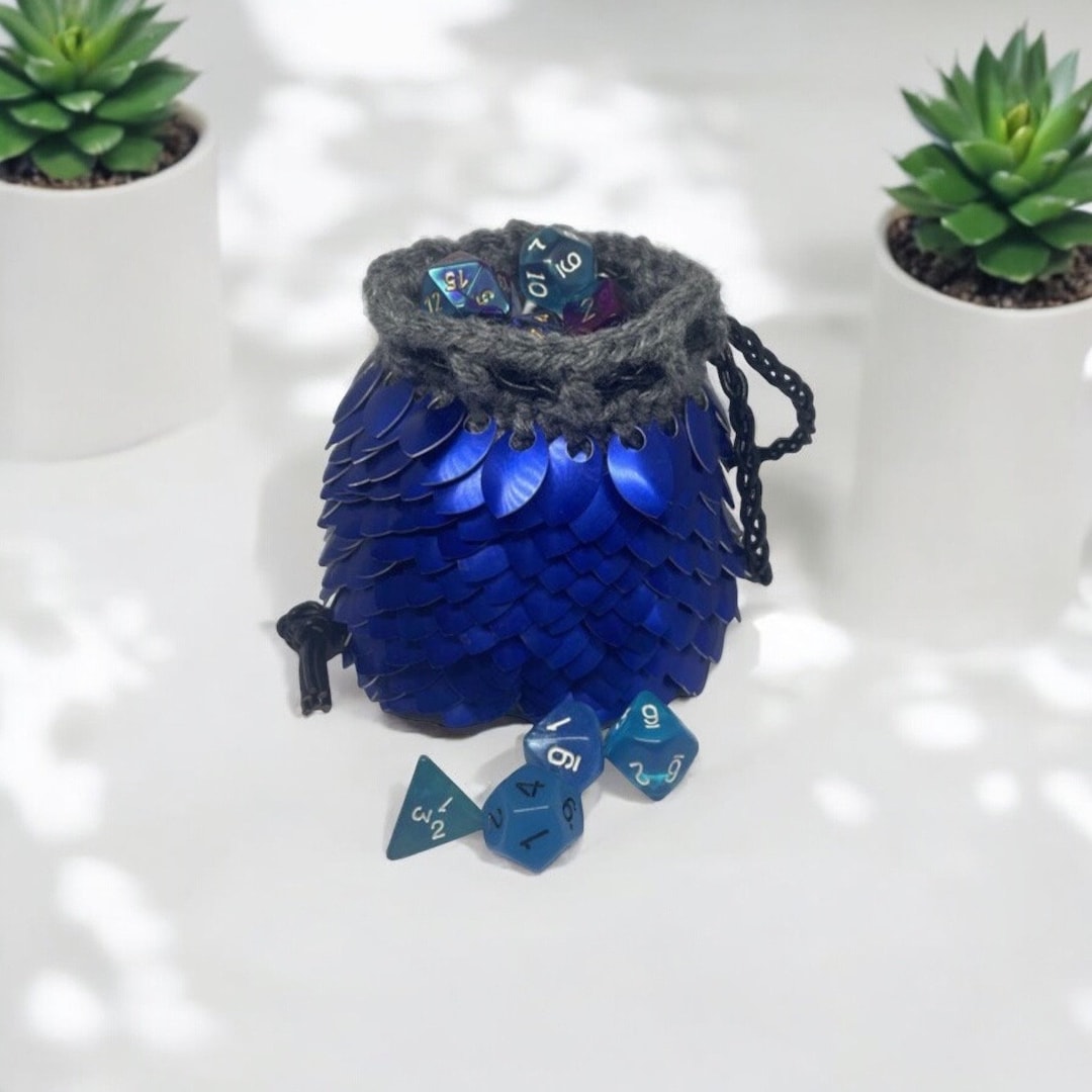 Medium Dragonscale Dice Bag, D&D, Bag of Holding, Roleplay, Ren Faire ...