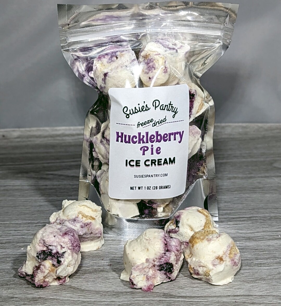 Freeze Dried Huckleberry Pie Ice Cream (small Sizes) - Etsy