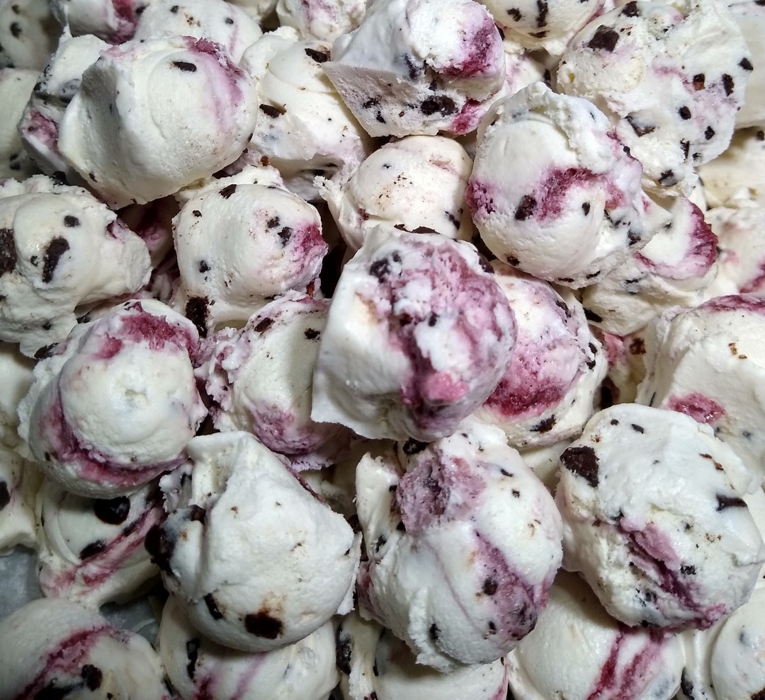 Freeze Dried Raspberry Ripple Chocolate Chip Ice Cream (large Sizes) - Etsy