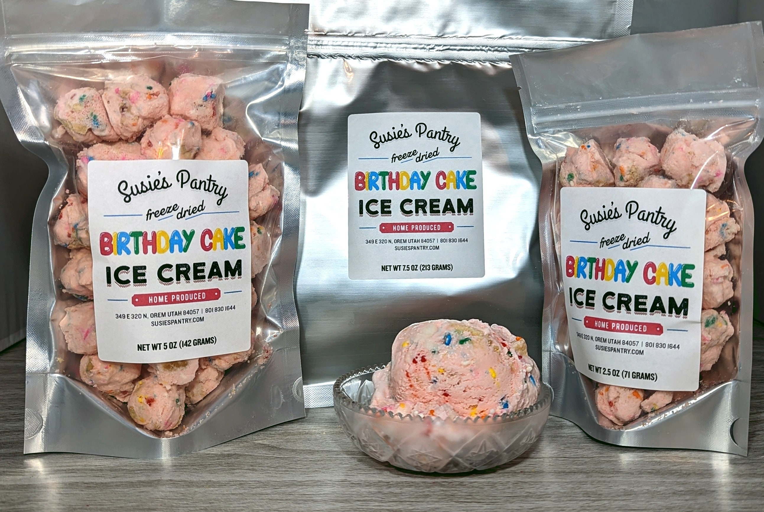 Freeze Dried Birthday Cake Ice Cream (large Sizes) - Etsy