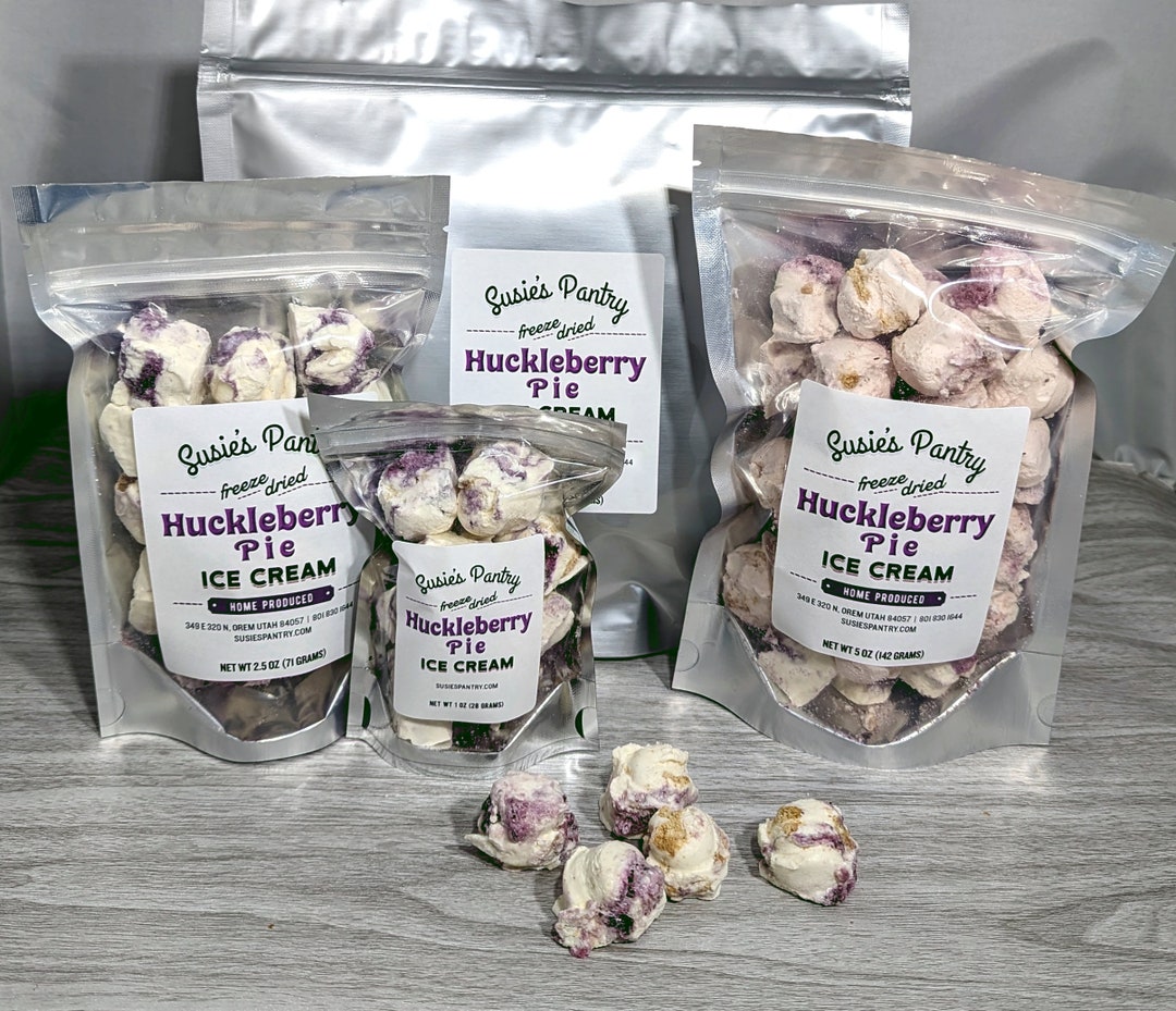 Freeze Dried Huckleberry Pie Ice Cream small Sizes - Etsy