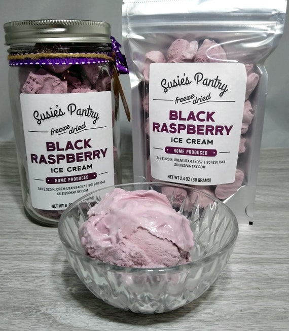 Freeze Dried Black Raspberry Ice Cream - Etsy