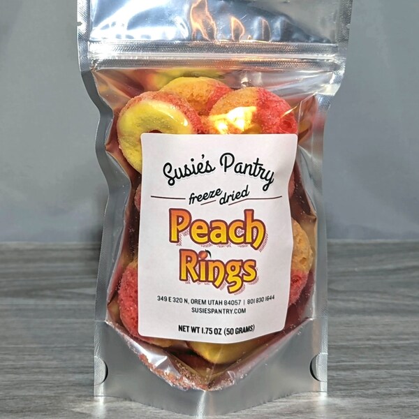 Freeze Dried Peach Rings - Etsy