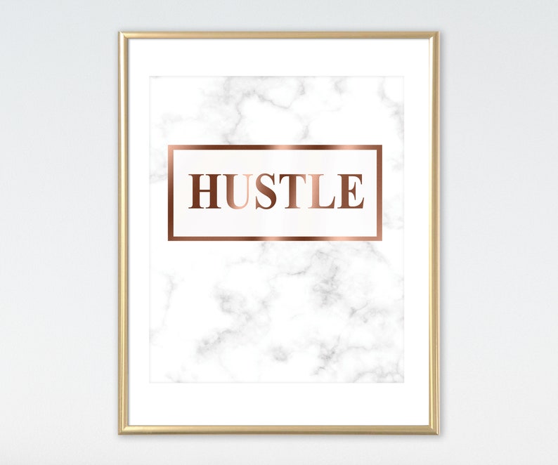 Marble Decor Rose Gold Decor Office Print Office Decor | Etsy