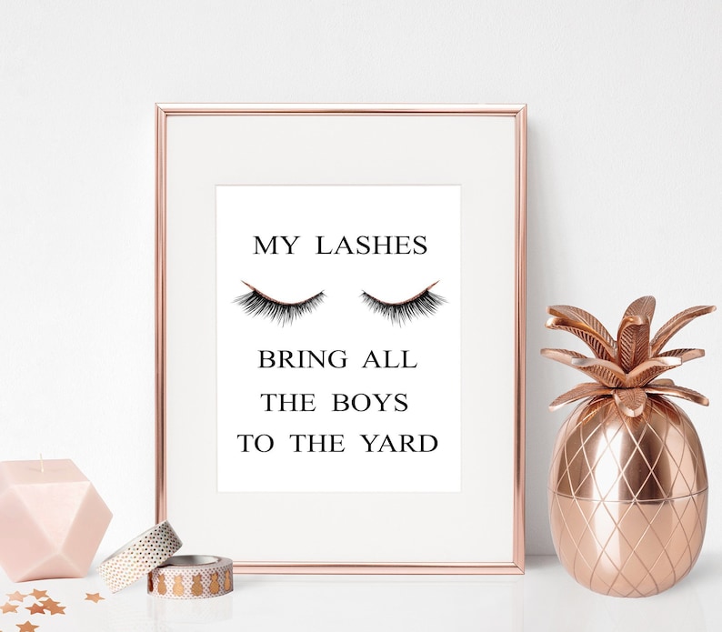 Vanity Decor Eyelash Decor Salon Decor Makeup Decor Lash | Etsy