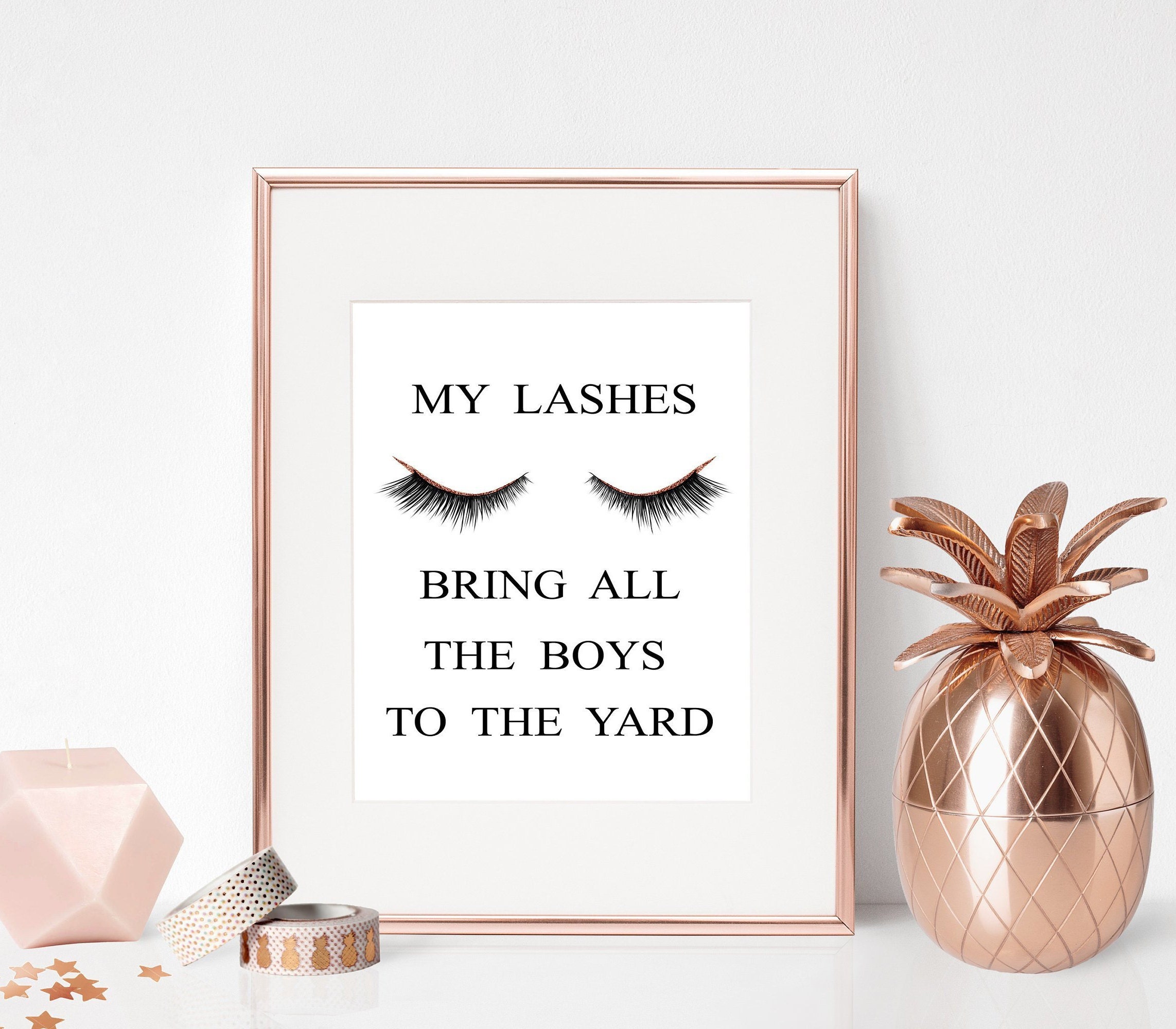 Vanity Decor Eyelash Decor Salon Decor Makeup Decor Lash | Etsy