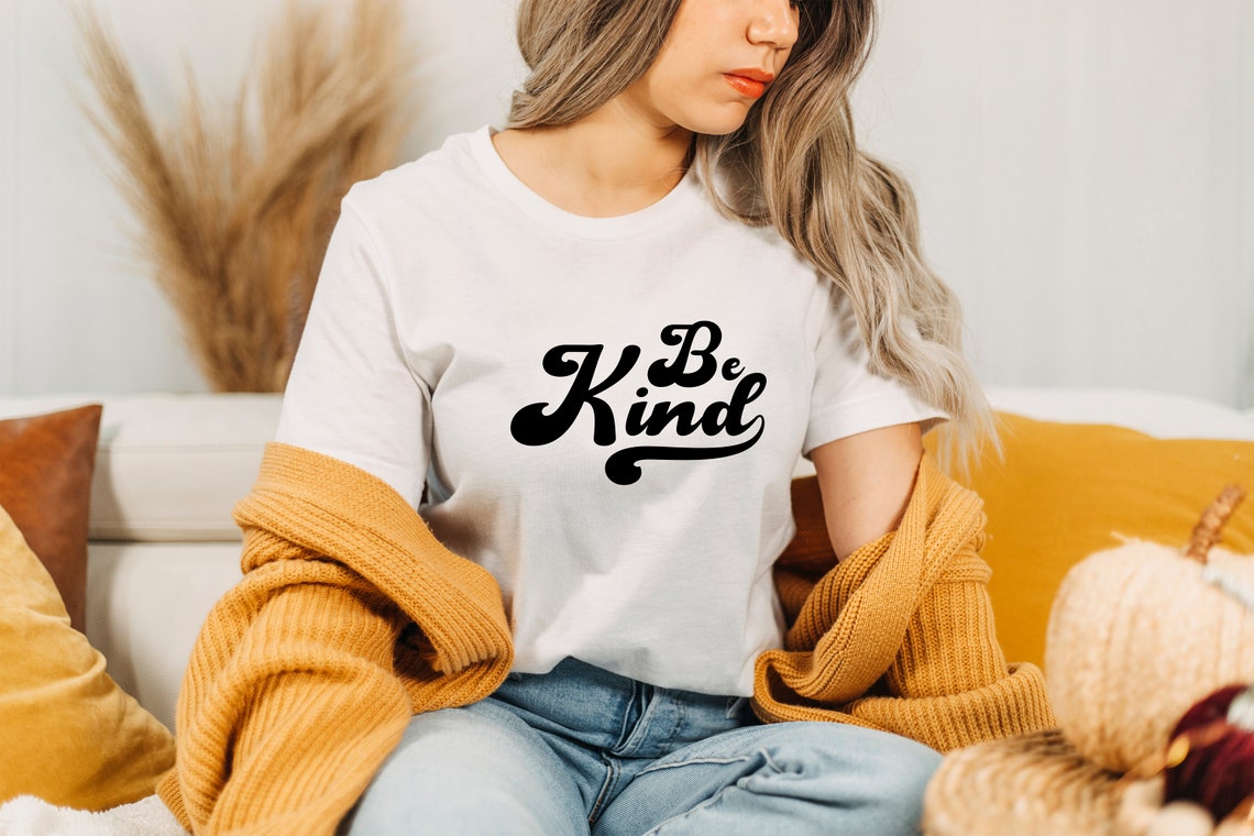 Be Kind SVG PNG PDF Be Kind Quote Svg Retro Font Svg - Etsy