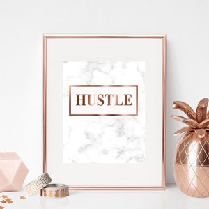 Marble Decor Rose Gold Decor Office Print Office Decor - Etsy