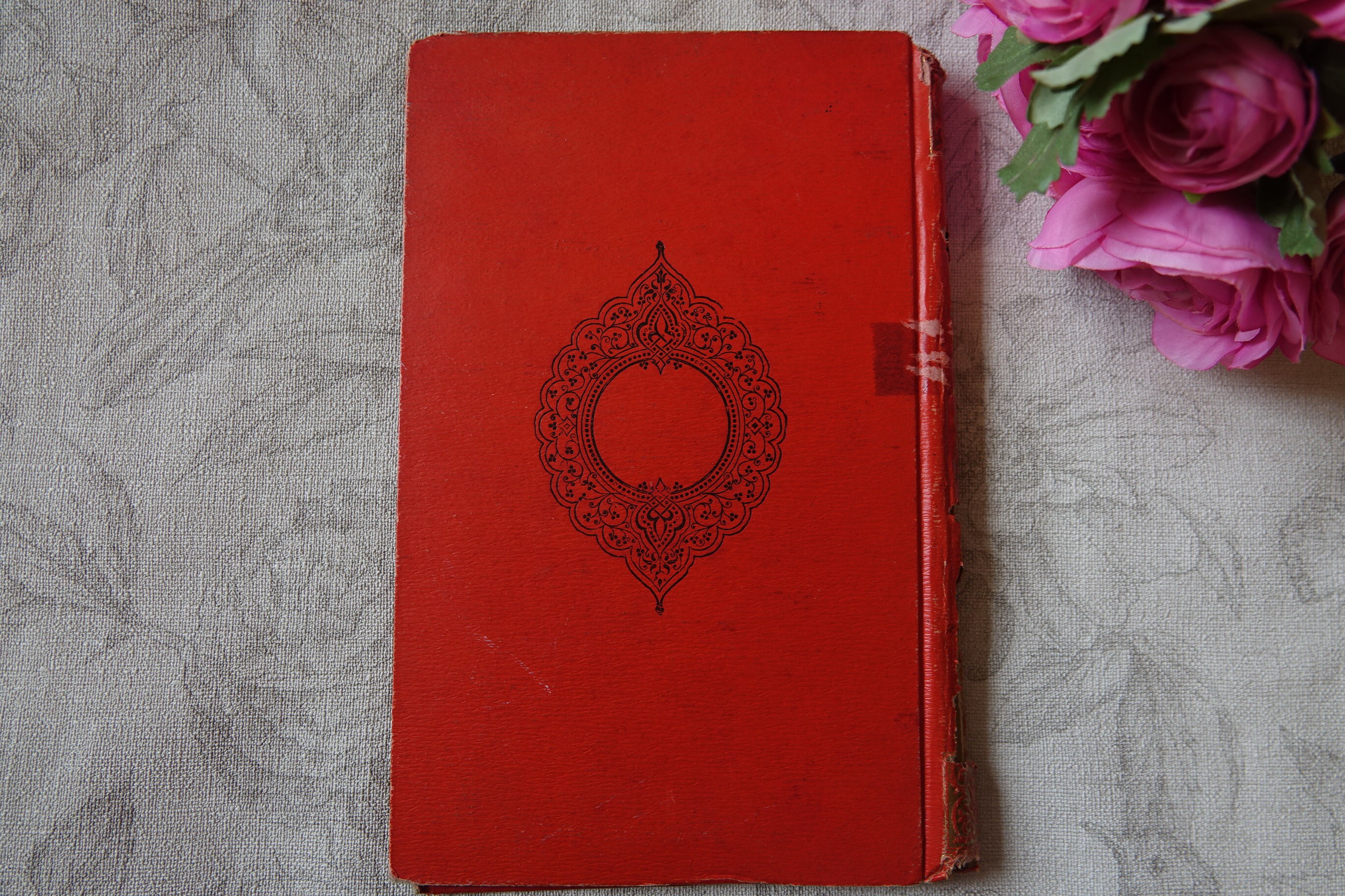 Very Vintage Red Book Cover Rooster Pattern for Making Journal - Etsy