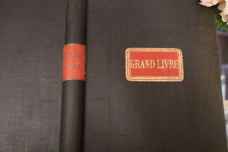 Large and Beautiful Vintage Accounting Ledger Cover - Etsy