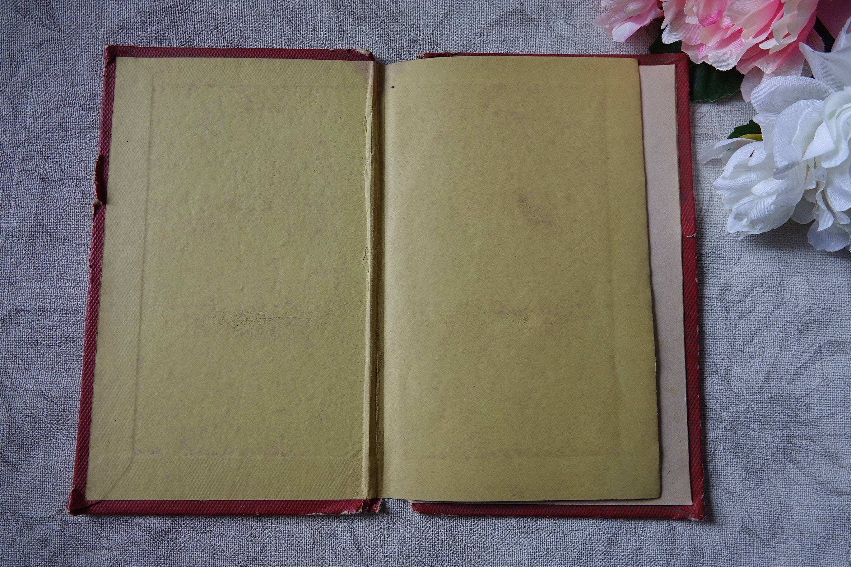 Red Vintage Book Cover - Etsy