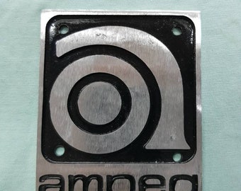 Ampeg Vintage Metal Emblem Logo Badge for Head Amp Project or ...