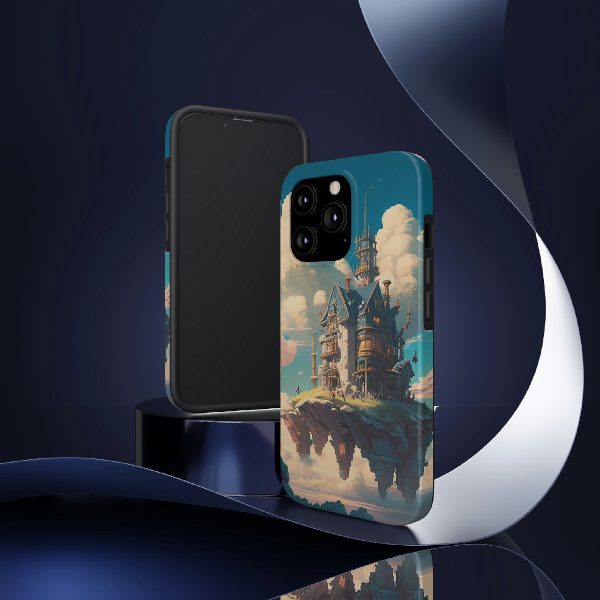 Anime Castle Phone Case - Studio Ghibli Style - Etsy