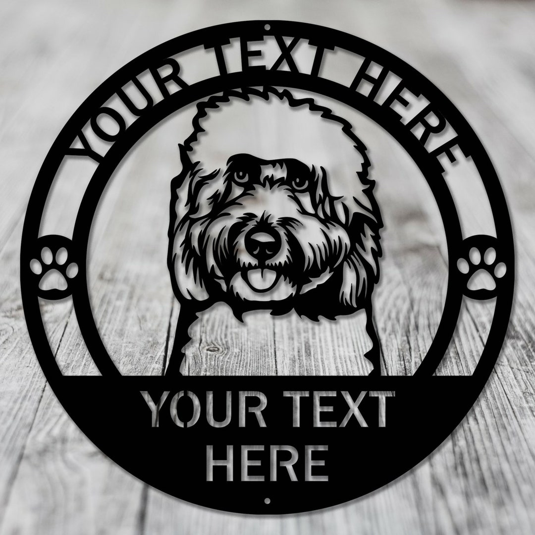Personalized Goldendoodle Metal Art Sign - Etsy