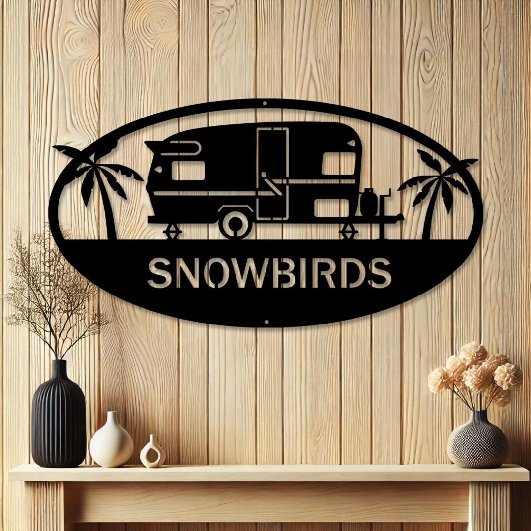 Personalized Trailer RV Camper Metal Sign | Rustic Campsite Decor - Etsy