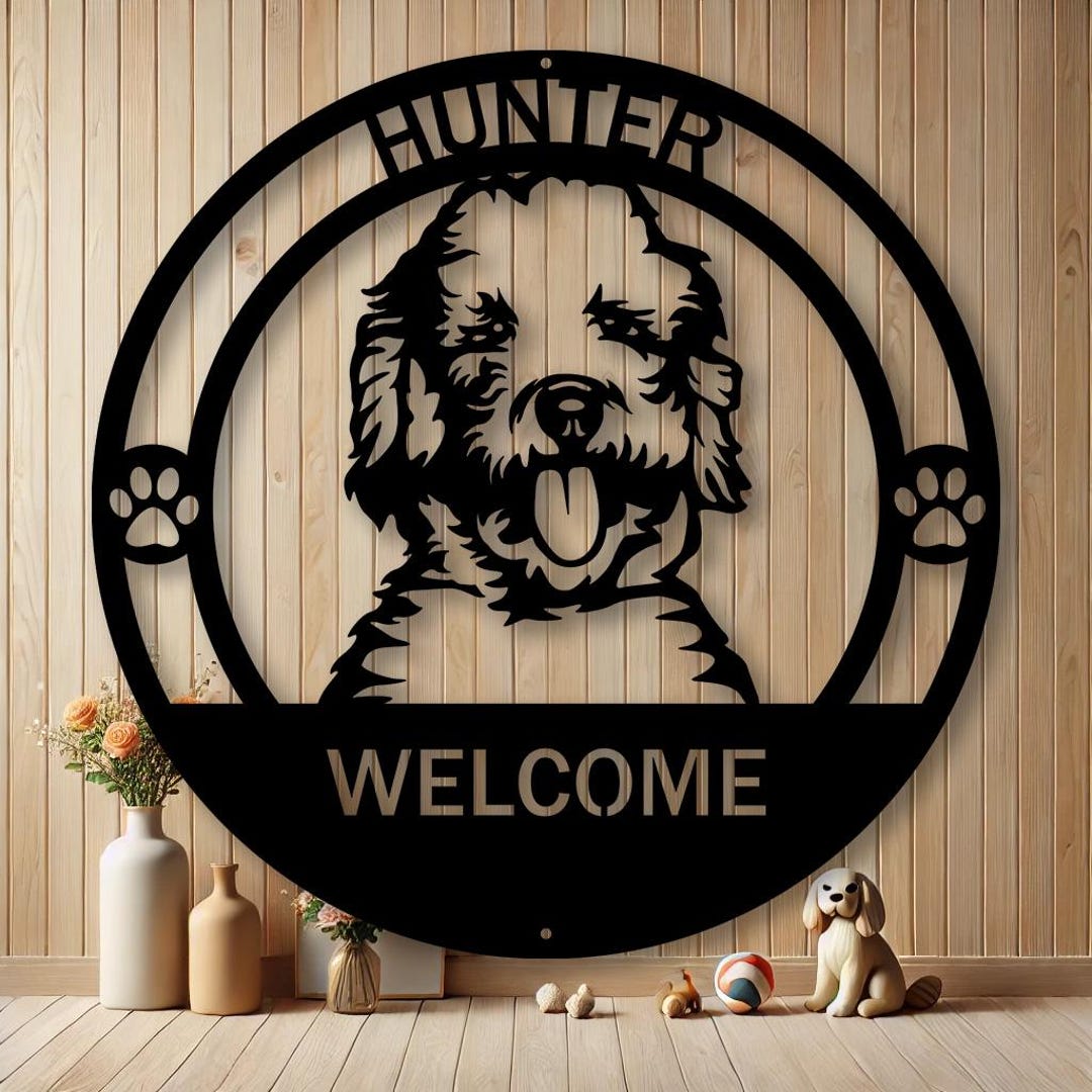 Personalized Labradoodle Dog Metal Sign Custom Pet Gifts - Etsy