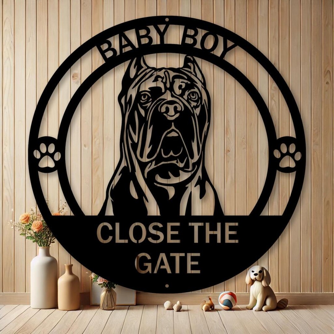 Personalized Cane Corso Dog Metal Sign Custom Pet Gifts - Etsy