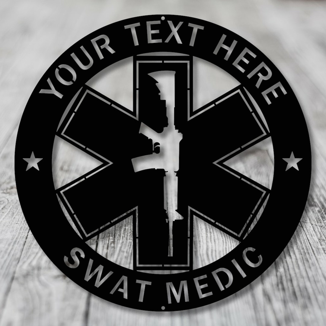 Personalized Swat Medic Sign Police Medical Swat Officers - Etsy