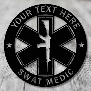 Personalized Swat Medic Sign Police Medical Swat Officers - Etsy