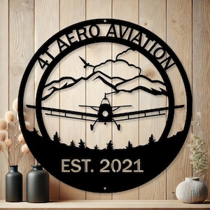 Personalized Air Tractor Crop Duster Metal Sign | Custom Aviation Decor ...