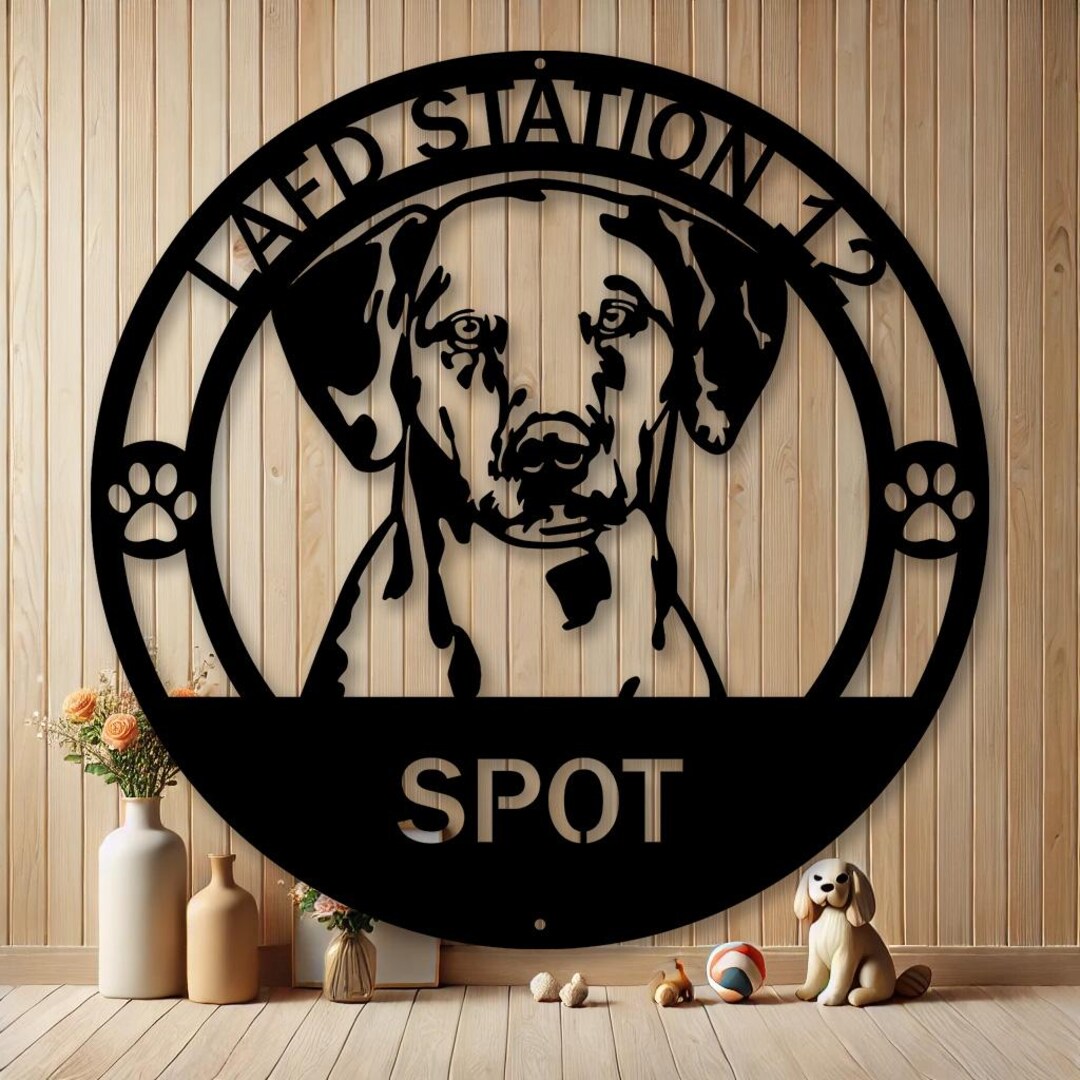 Personalized Dalmatian Metal Sign | Custom Pet Gifts - Etsy