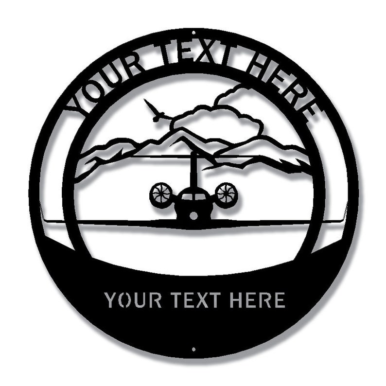 Personalized Jet Metal Art sign | Etsy