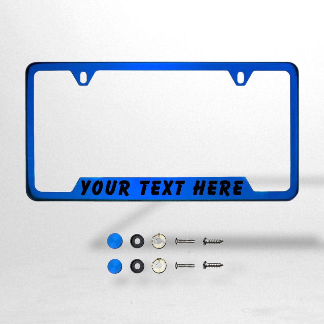 Personalized Stainless Steel Heavy Duty License Plate Frame/cover - Etsy