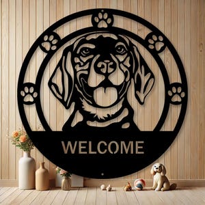 Personalized Beagle Metal Art Sign | Custom Pet Gifts - Etsy
