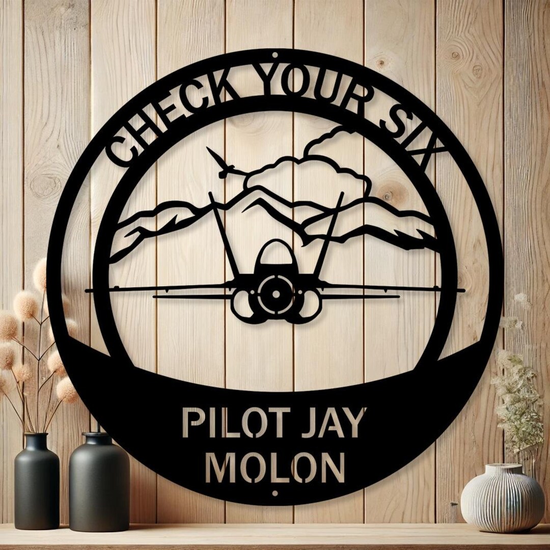 Personalized Boeing F18 Hornet Jet Metal Sign | Custom Aviation Decor ...