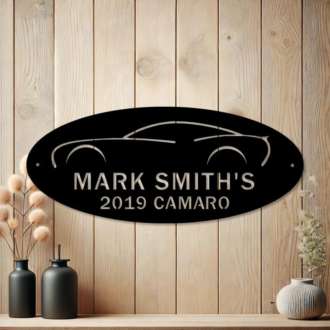 Custom Chevy Camaro Metal Sign: Personalized Car Enthusiast Gift - Etsy