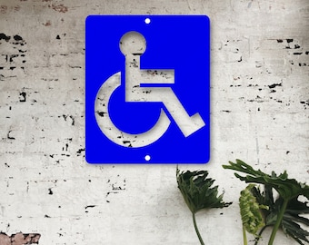 Access Ramp Wheelchair Sign Adhesive Sticker Notice With - Etsy