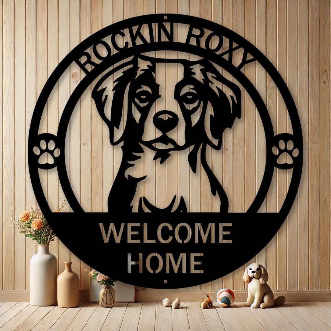 Personalized Brittany Metal Sign | Custom Pet Gifts - Etsy