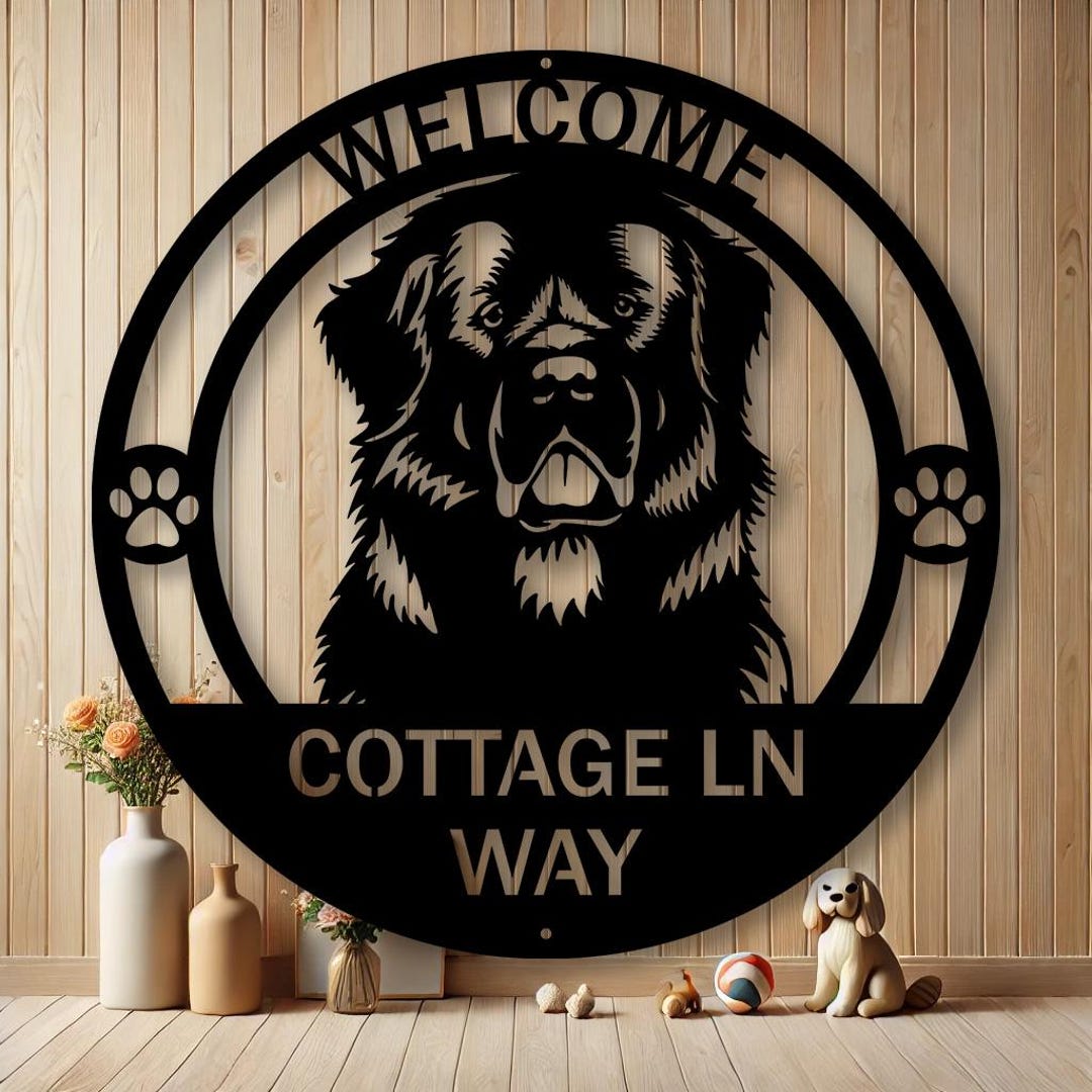 Personalized Newfoundland Dogs Metal Sign | Custom Pet Gifts - Etsy