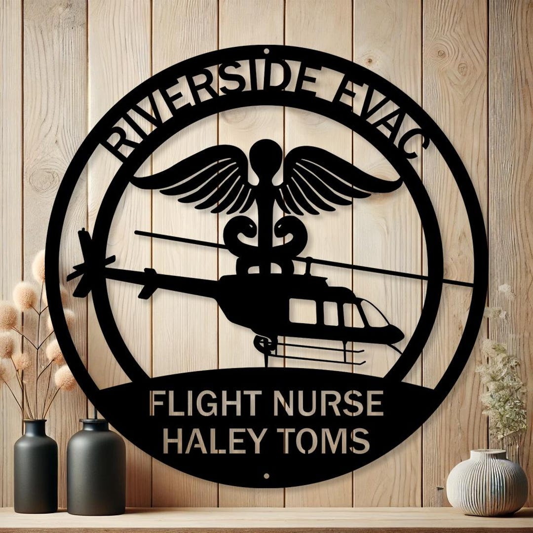 Personalized Air Ambulance Metal Sign | EMS Flight Crew Decor - Etsy