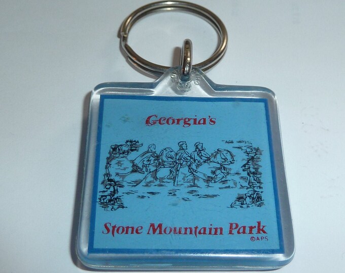 Georgia's Stone Mountain Park 1.5 Keychain Keyring - Etsy