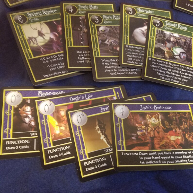 50 Cards Lot: the Nightmare Before Christmas Trading Card Game TCG by ...