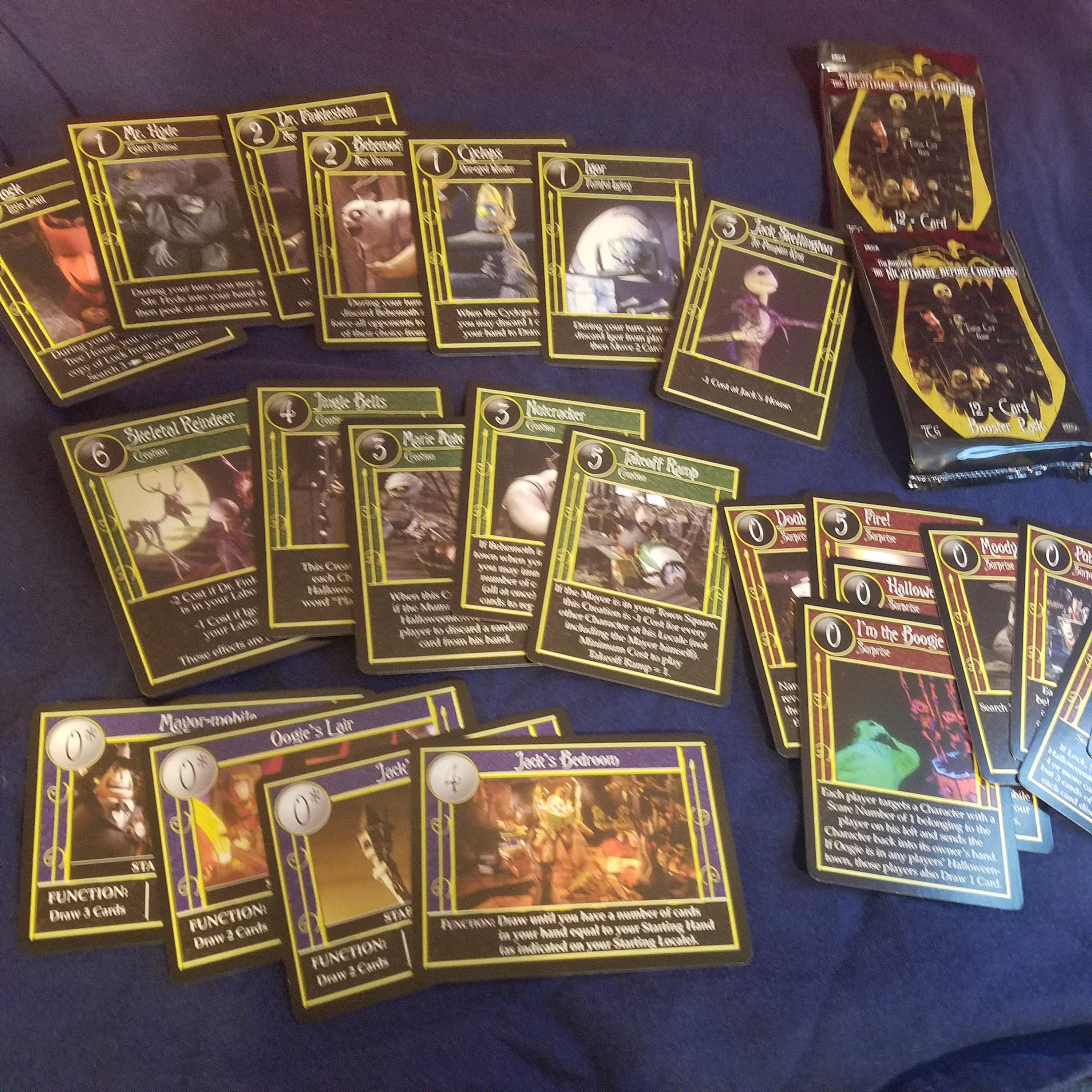 50 Cards Lot: the Nightmare Before Christmas Trading Card Game TCG by ...