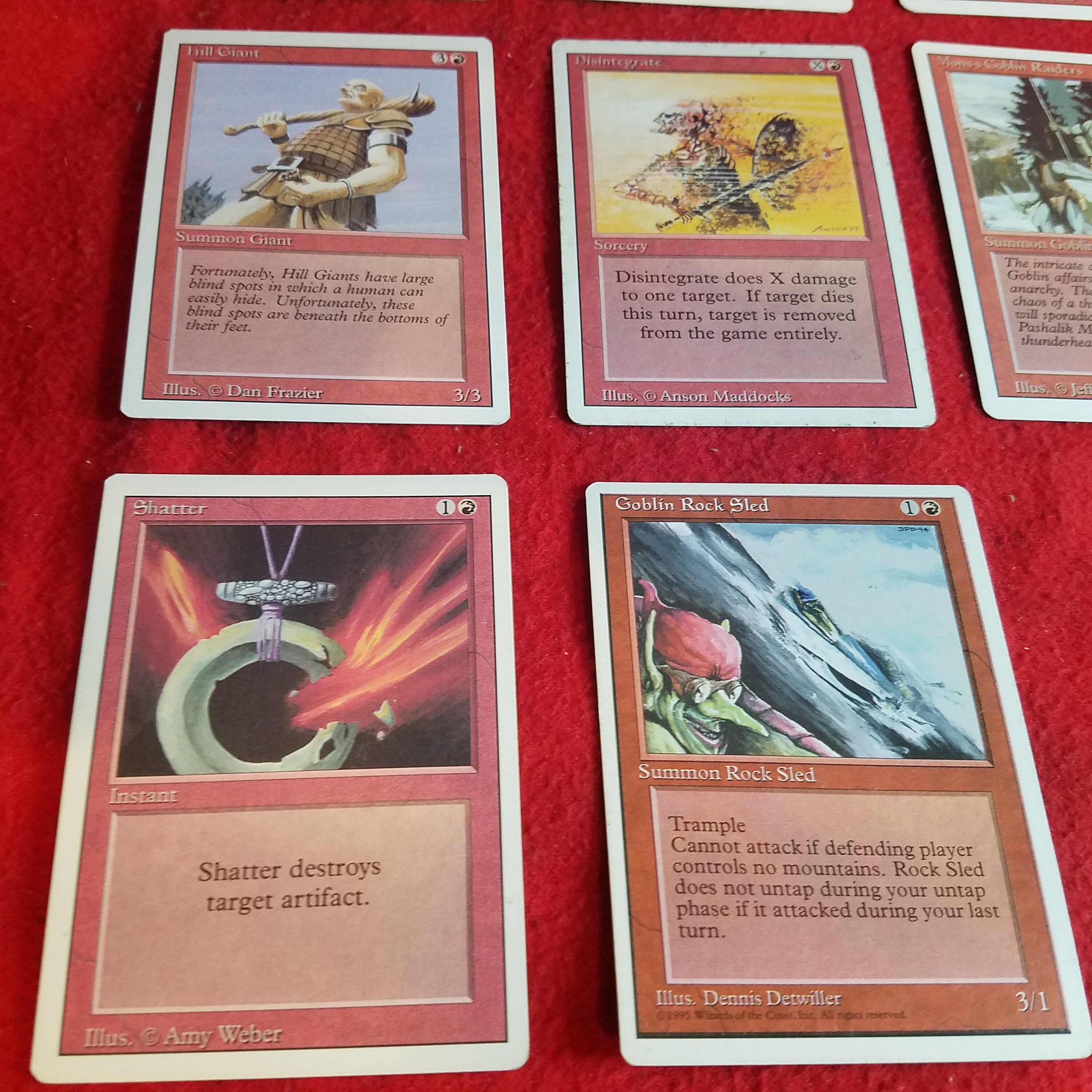 MTG 8 Classic RED Cards Revised/4th Edition: Earthbind | Etsy