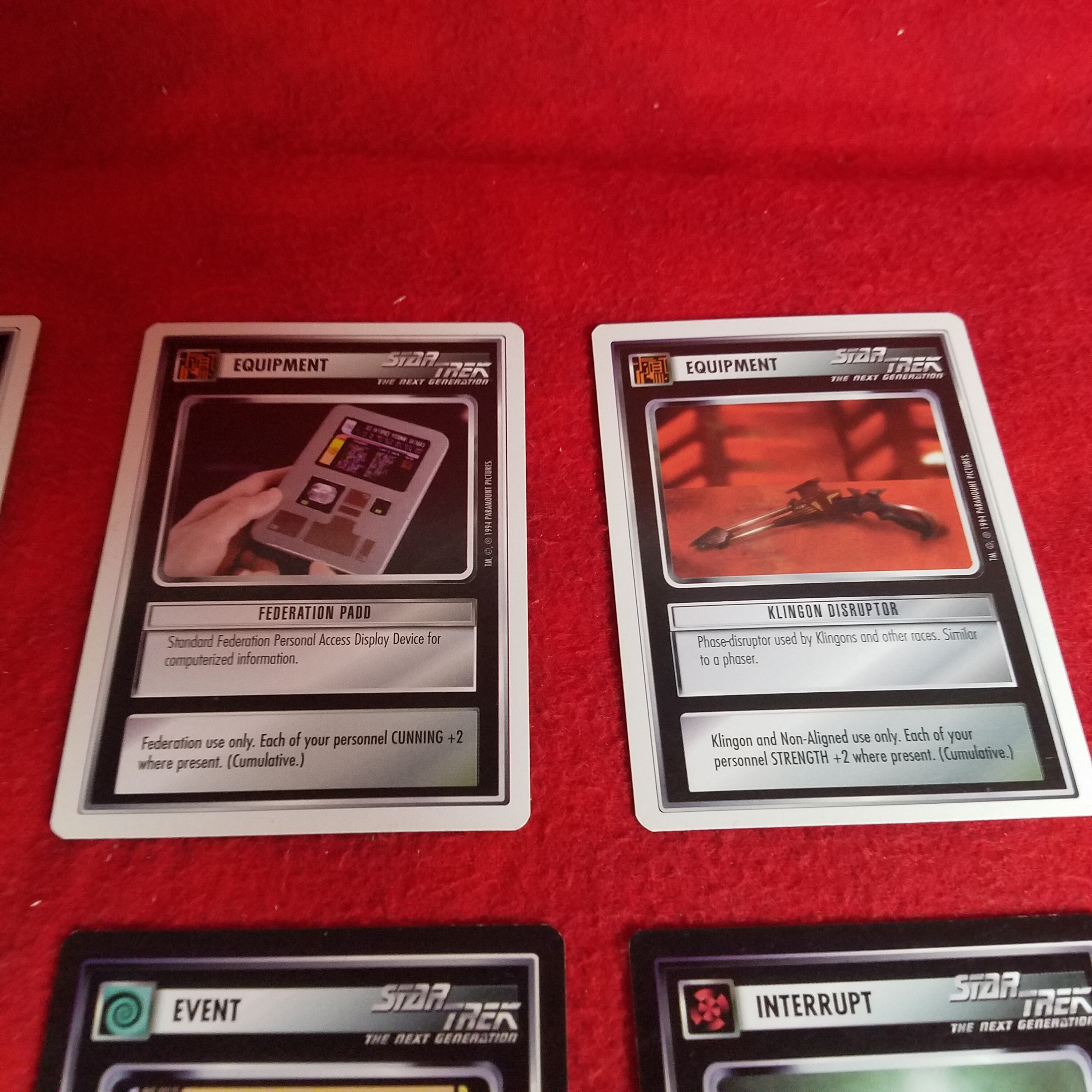 15 Cards: Star Trek TNG CCG Mixed Sets Premiere Alt | Etsy