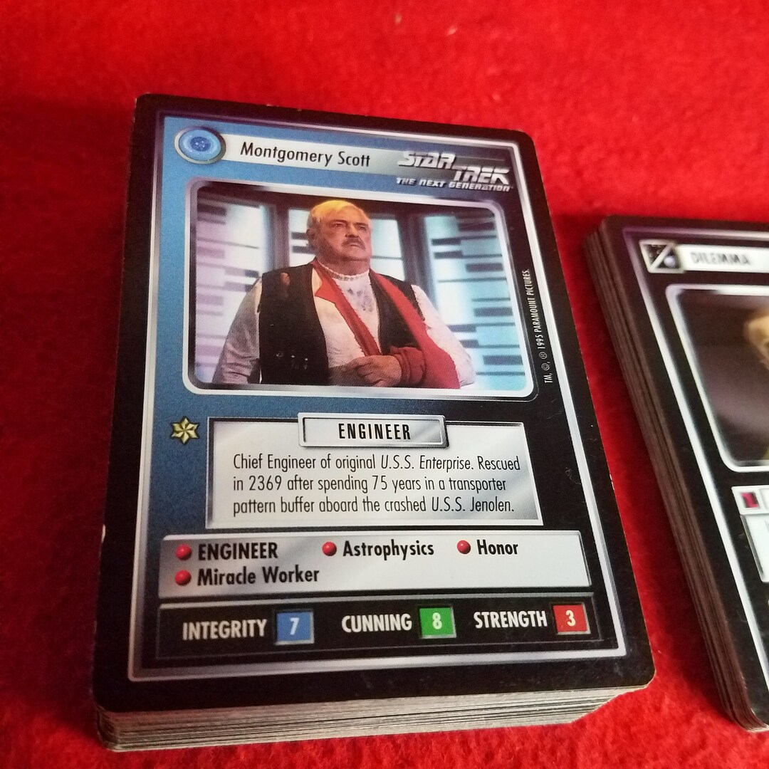 85 Cards: Star Trek TNG Alternate Universe, Montgomery Scott Scotty ...