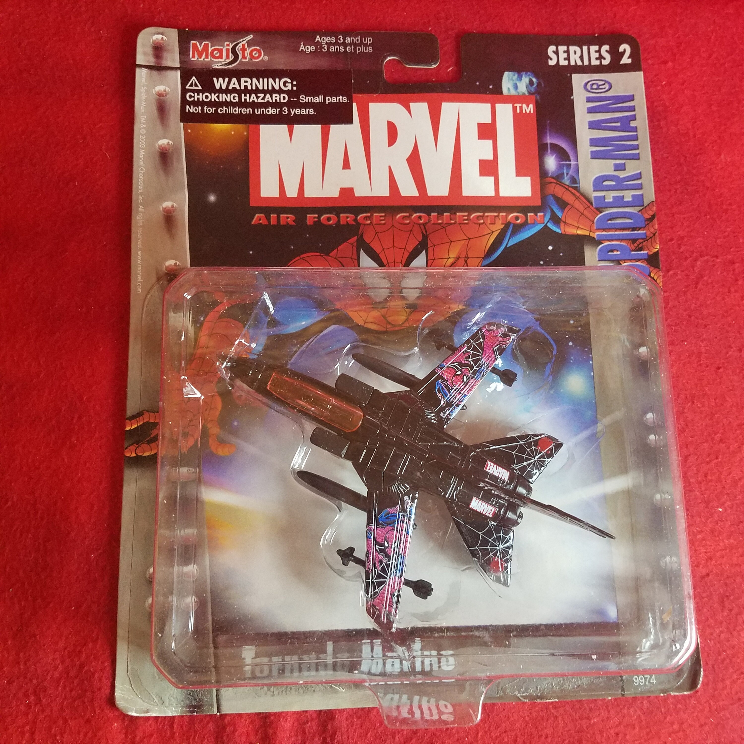 Spider-Man Tornado Marine Fighter Jet, Marvel Air Force Series 2 Maisto ...