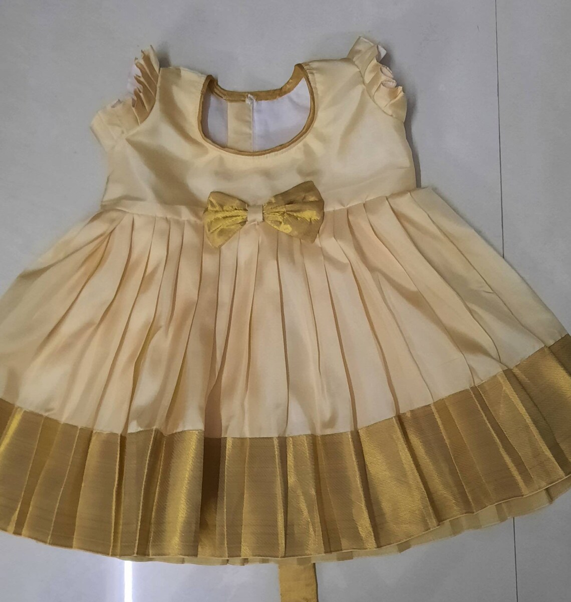 Traditional Indian Silk Frock for Girls Cradle Ceremony - Etsy