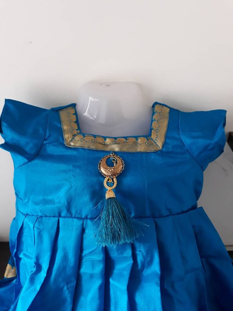 Indian Silk Frock for Girl Baby Infant Knot Frock Indian - Etsy