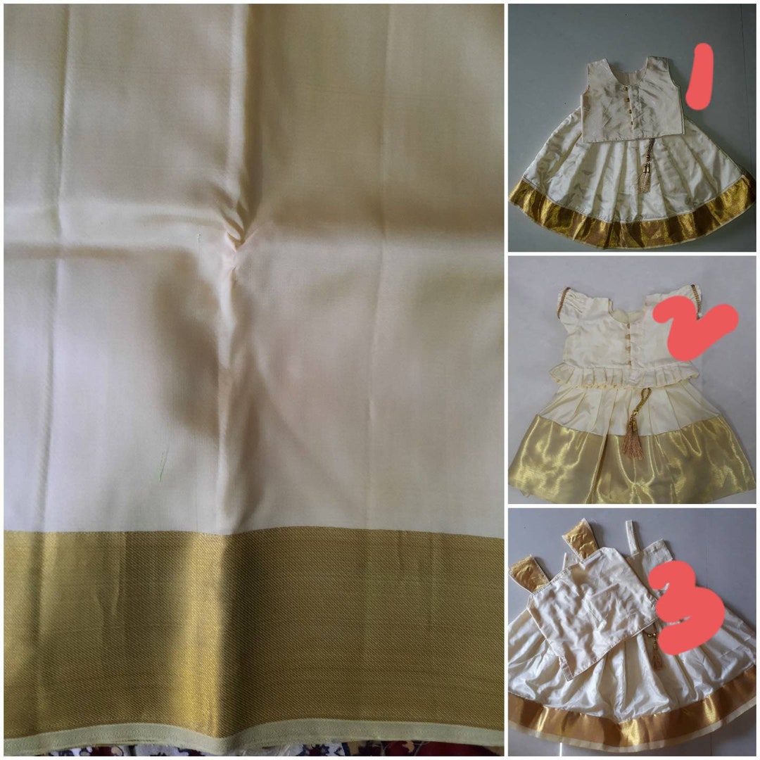 Indian traditional silk frock for new born baby girl - Etsy 日本