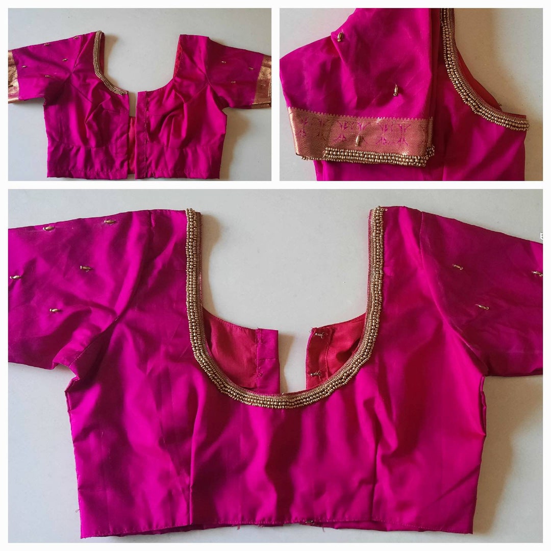 Kanchipuram Pattu Saree Aari Work Blouse Wedding Aari Work - Etsy