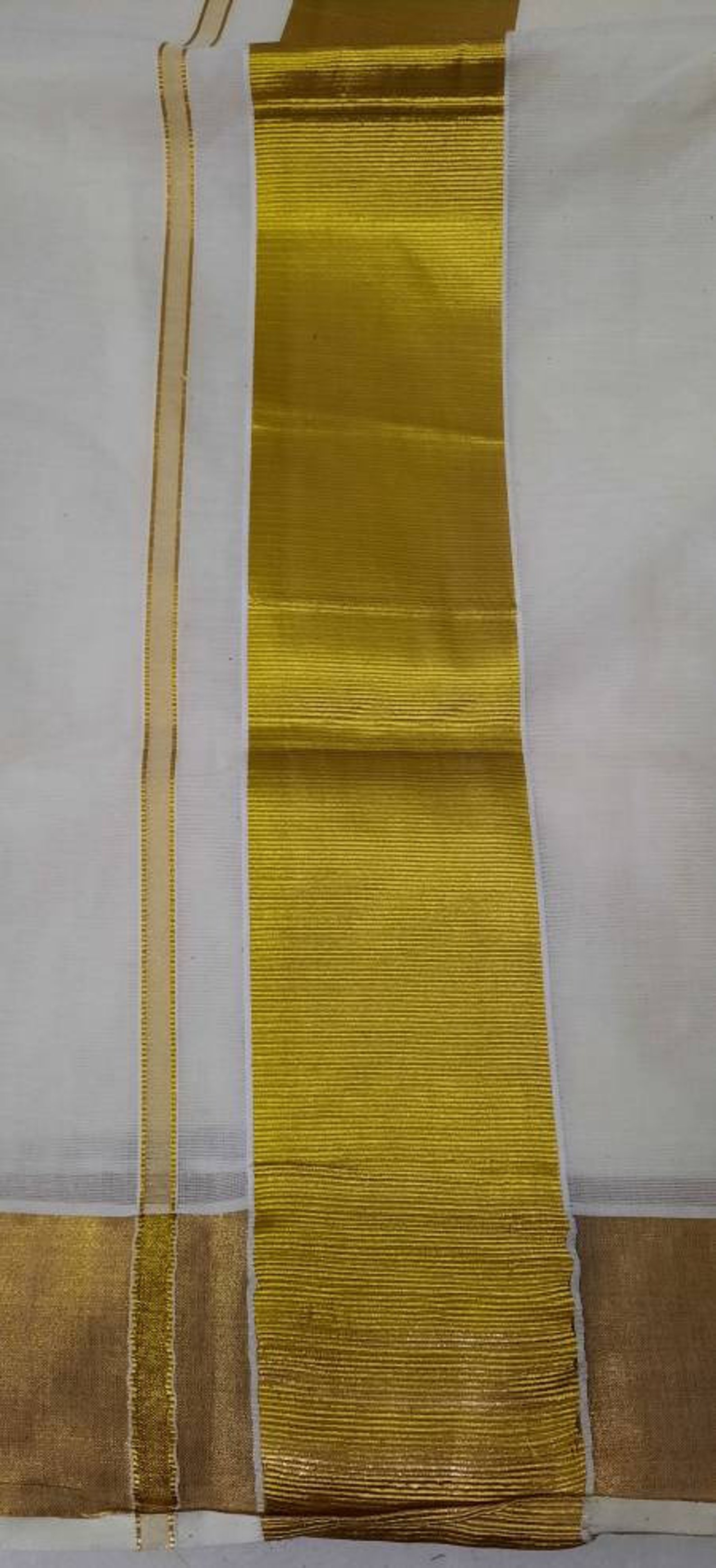 Kerala Mundu Style Cotton Half Saree Set Skirt and Contrast | Etsy