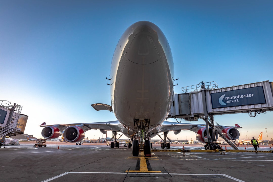Virgin Atlantic Boeing 747 "the Falcon" - Manchester Airport Poster - Etsy