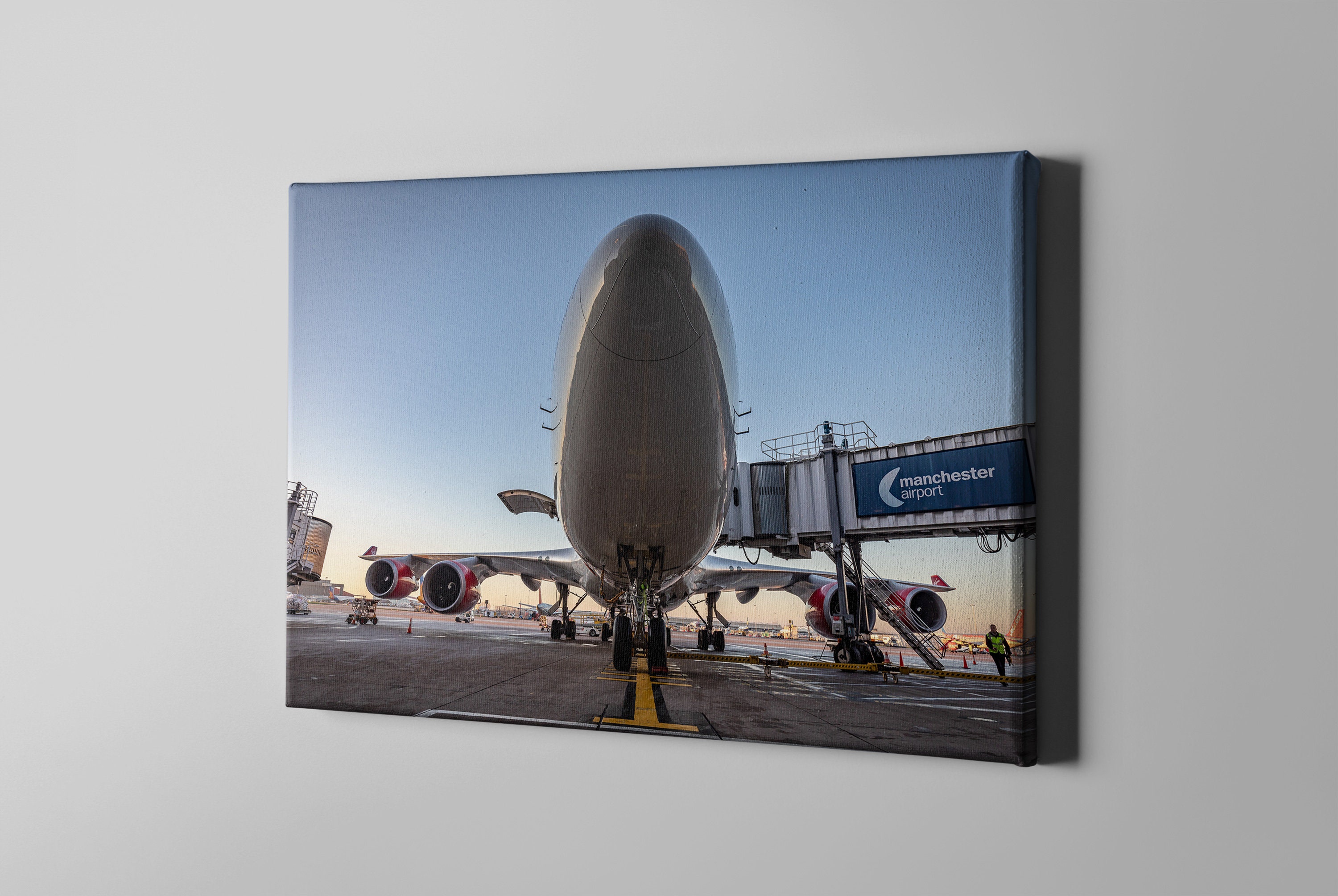 Virgin Atlantic Boeing 747 "the Falcon" - Manchester Airport Poster - Etsy